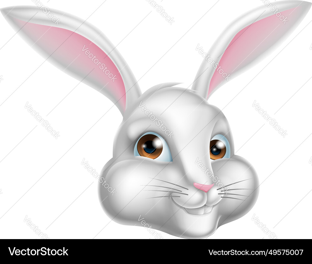 Cartoon bunny rabbit Royalty Free Vector Image