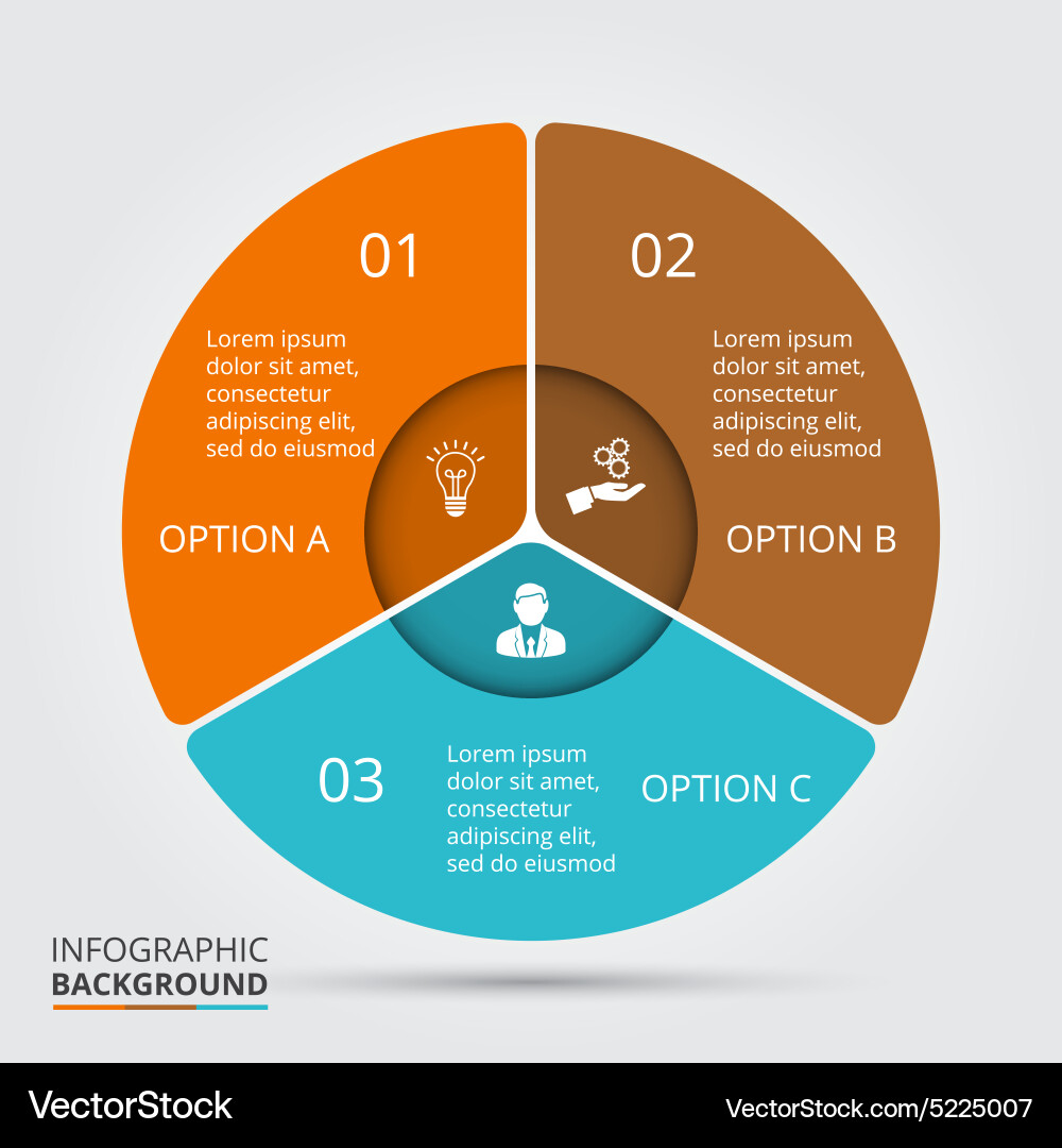 Circle element for infographic Royalty Free Vector Image