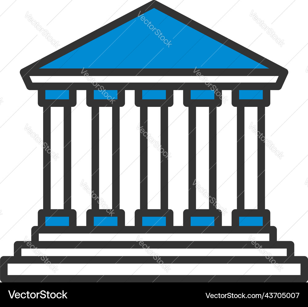 Courthouse icon Royalty Free Vector Image - VectorStock