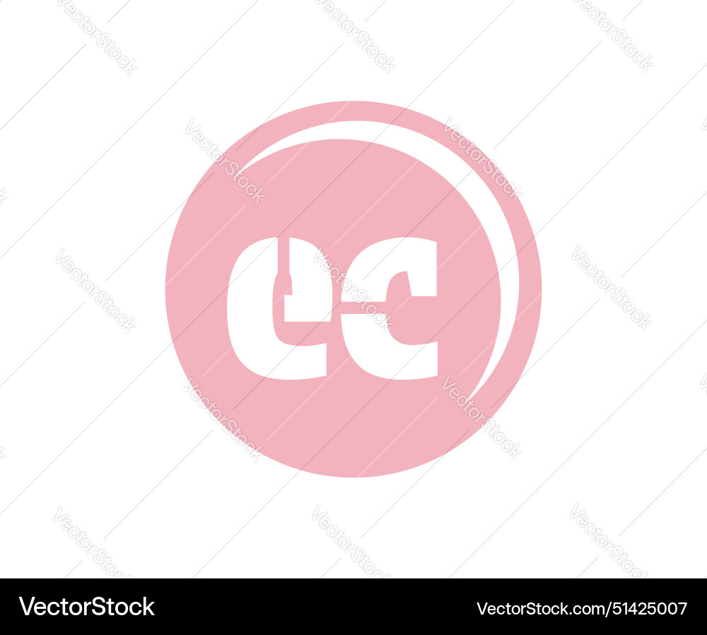 Ec sport emblem or team logotype ball logo Vector Image