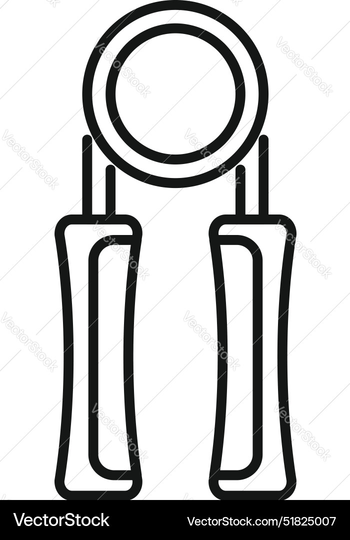 Hand grip exerciser for forearm training icon Vector Image