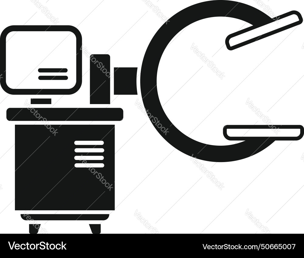Medical modern examination icon simple Royalty Free Vector