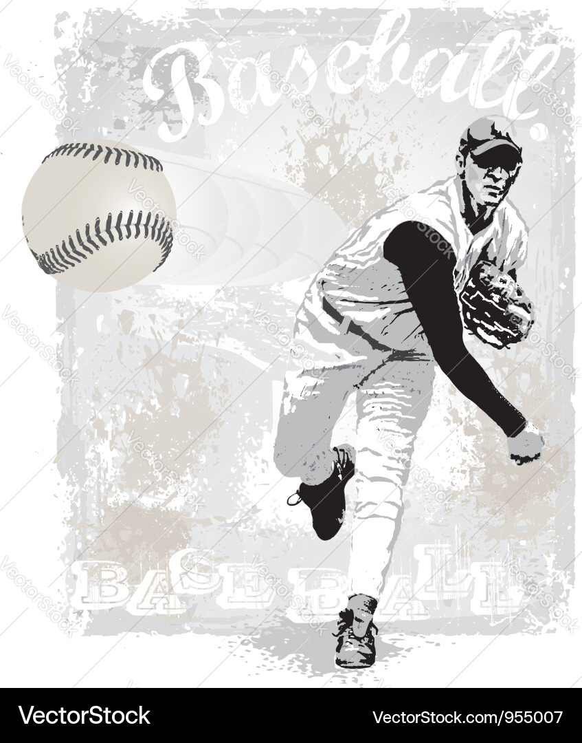 Pitcher strike Royalty Free Vector Image - VectorStock