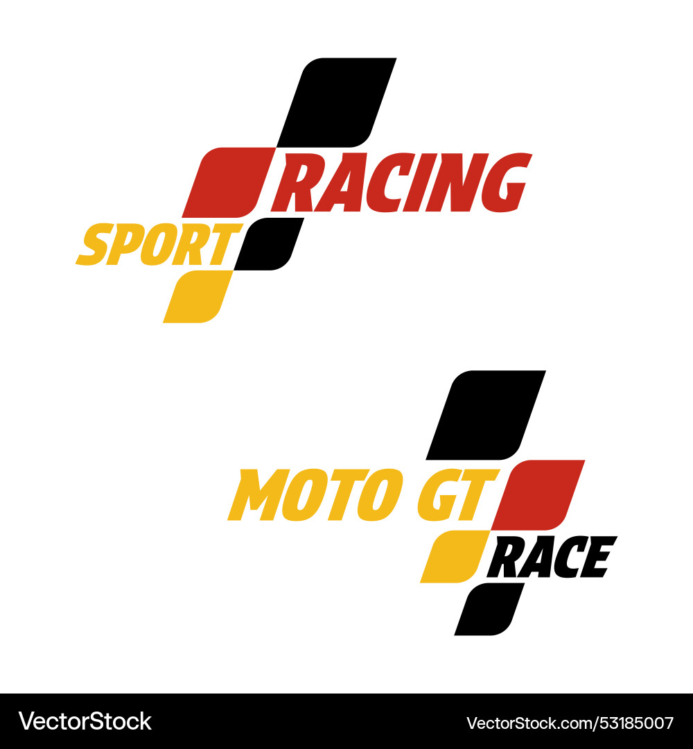 Sport colour racing decals Royalty Free Vector Image
