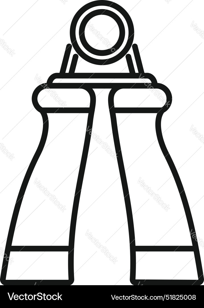 Hand grip exerciser with spring for forearm Vector Image