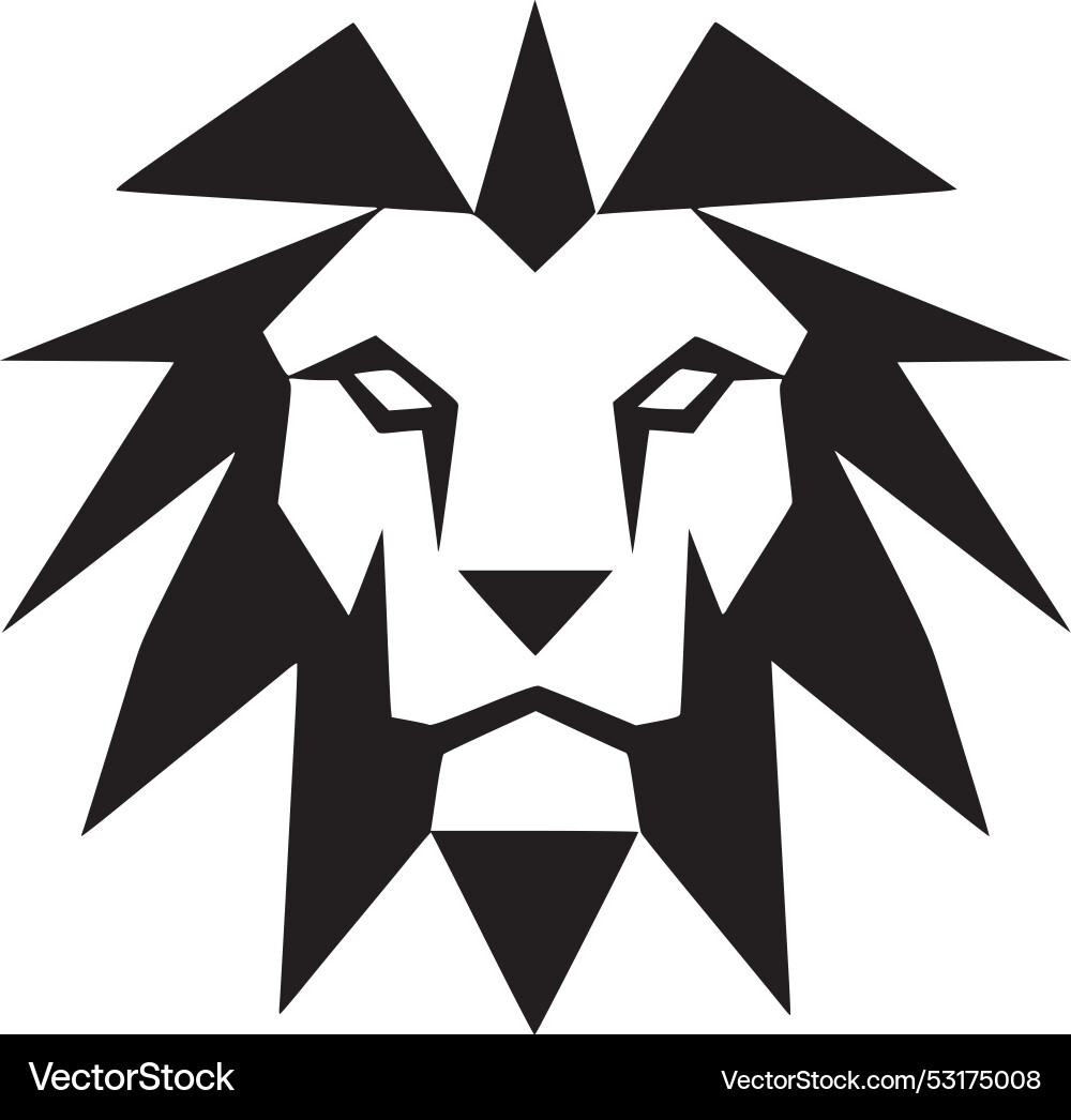 Lion - minimalist and simple silhouette Royalty Free Vector