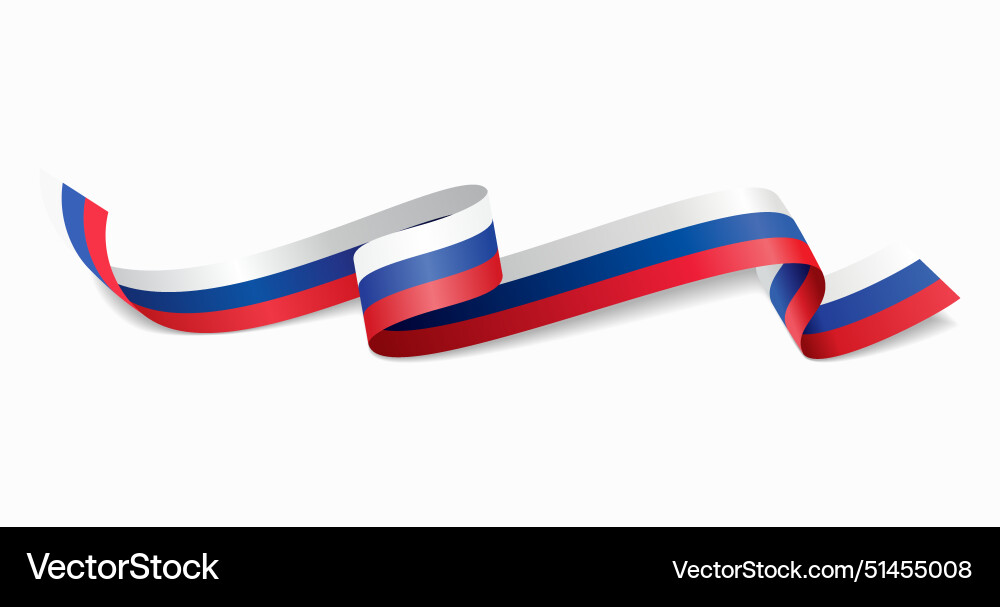 Russian flag wavy abstract background Royalty Free Vector