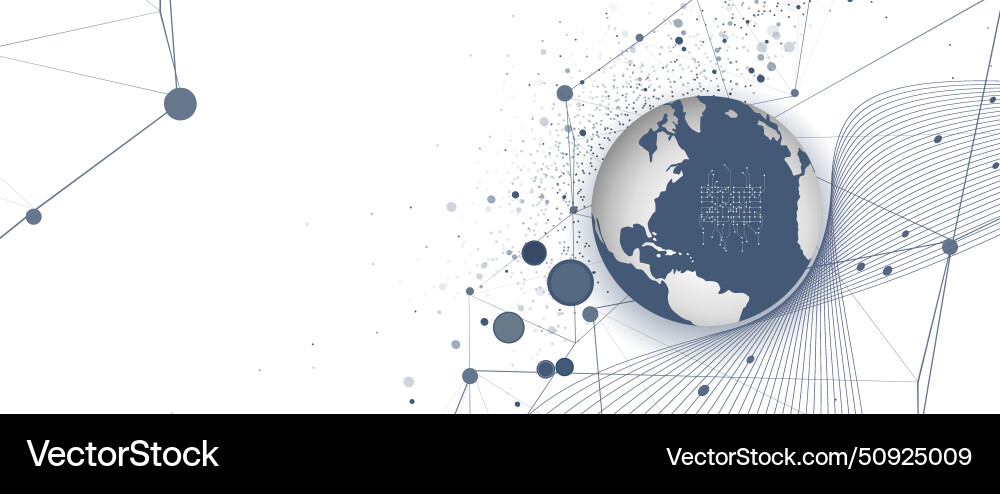 Abstract earth technology background for science Vector Image