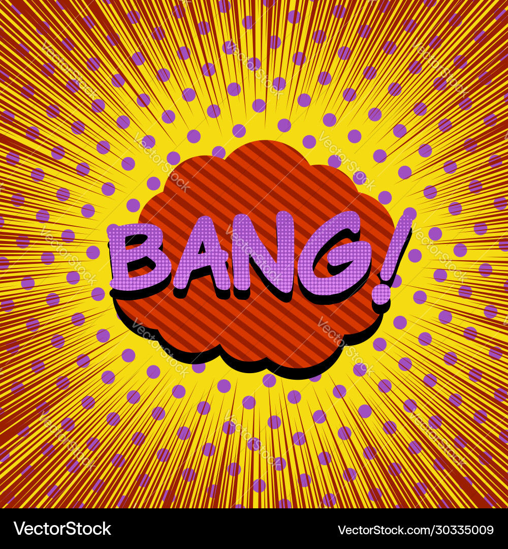 Comic burst colorful template Royalty Free Vector Image