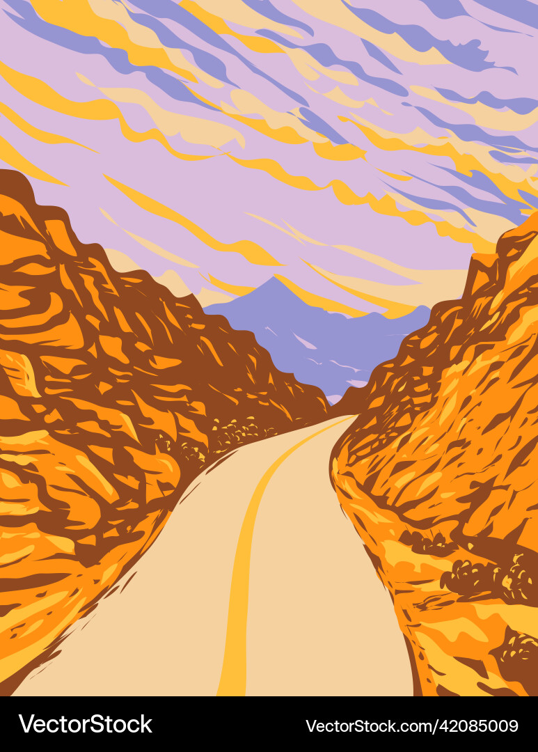 Red rock canyon national conservation area Vector Image