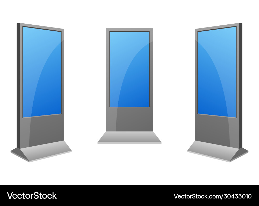 Digital Kiosk Display Royalty Free Vector Image