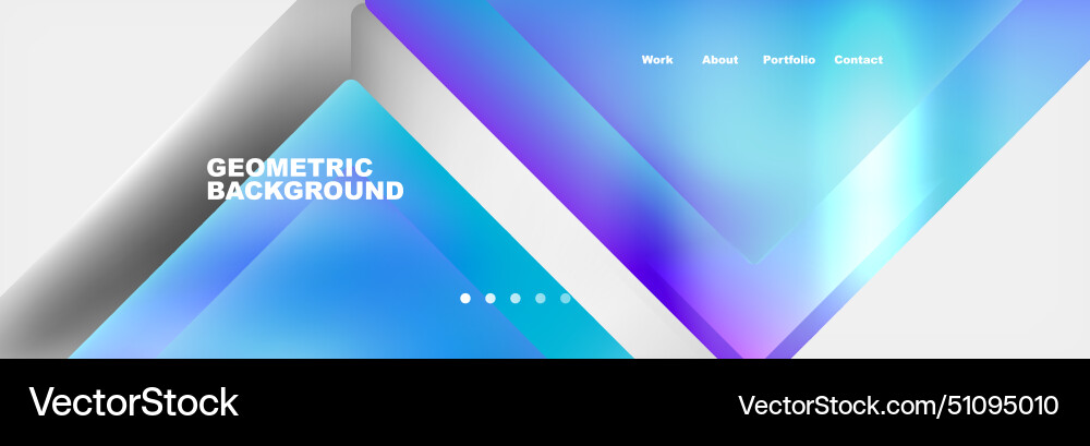 Geometric background with azure violet Royalty Free Vector