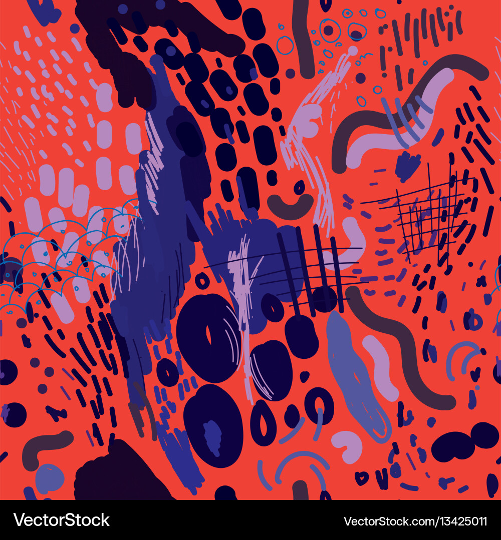 Abstract Brush Strokes Pattern Royalty Free Vector Image