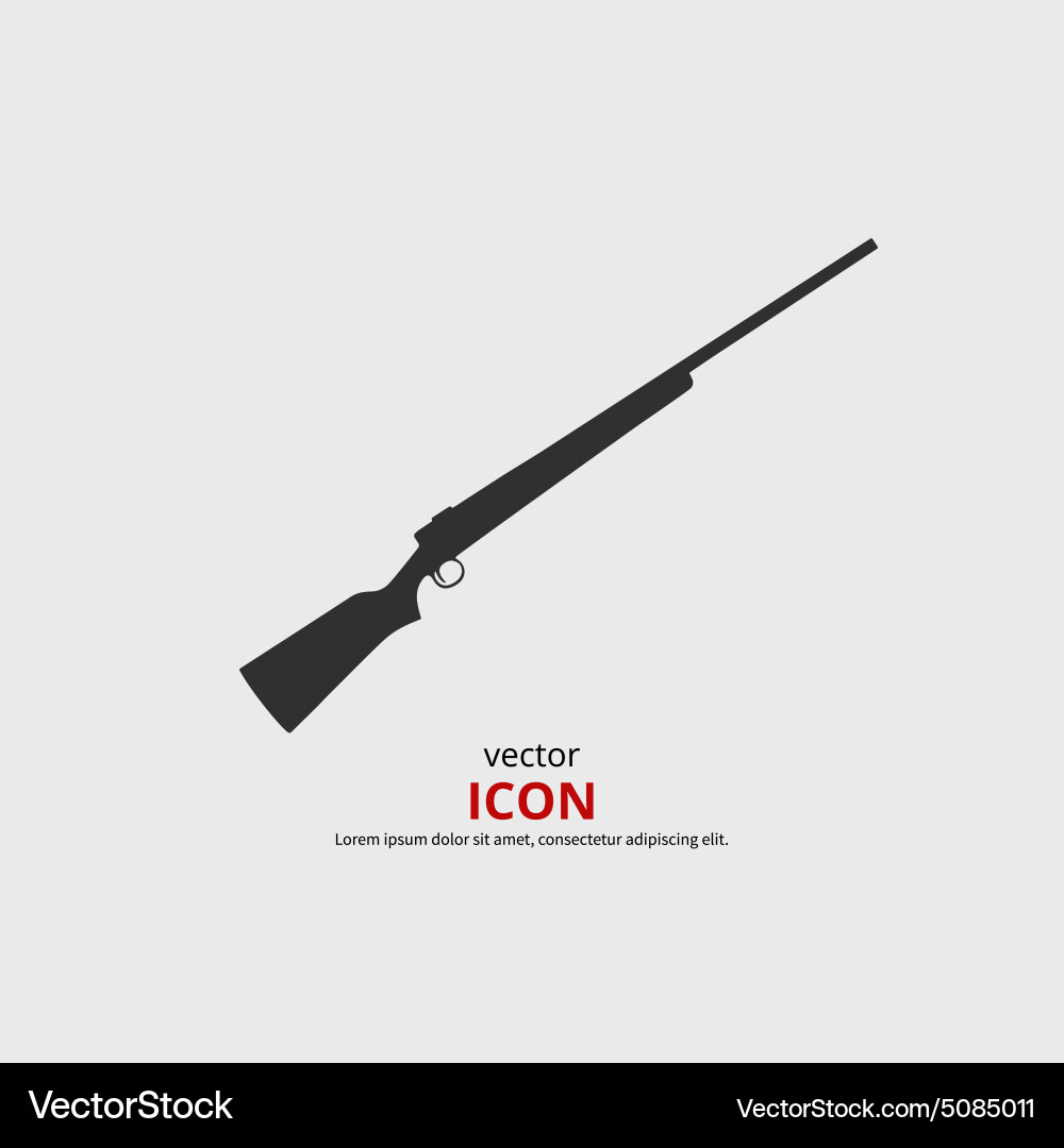 Rifle icon Royalty Free Vector Image - VectorStock
