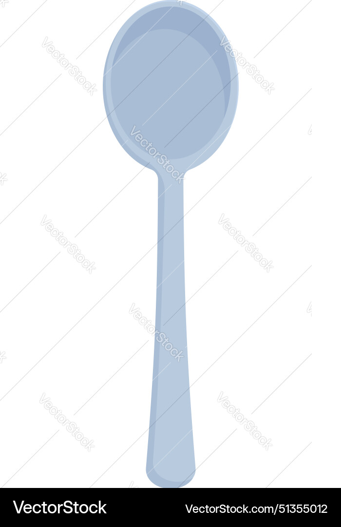 A simple blue spoon Royalty Free Vector Image - VectorStock