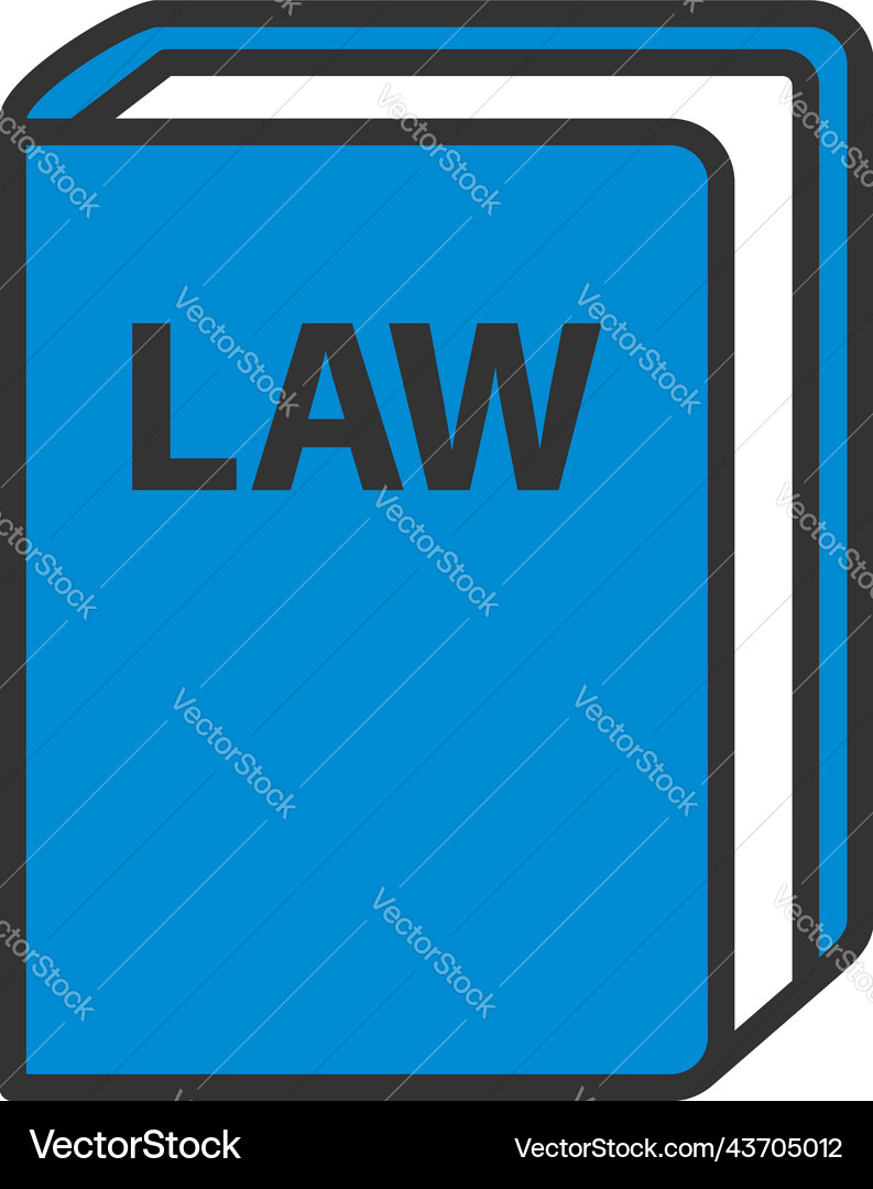 Gesetzbuch-Symbol Lizenzfreies Vektorbild - VectorStock