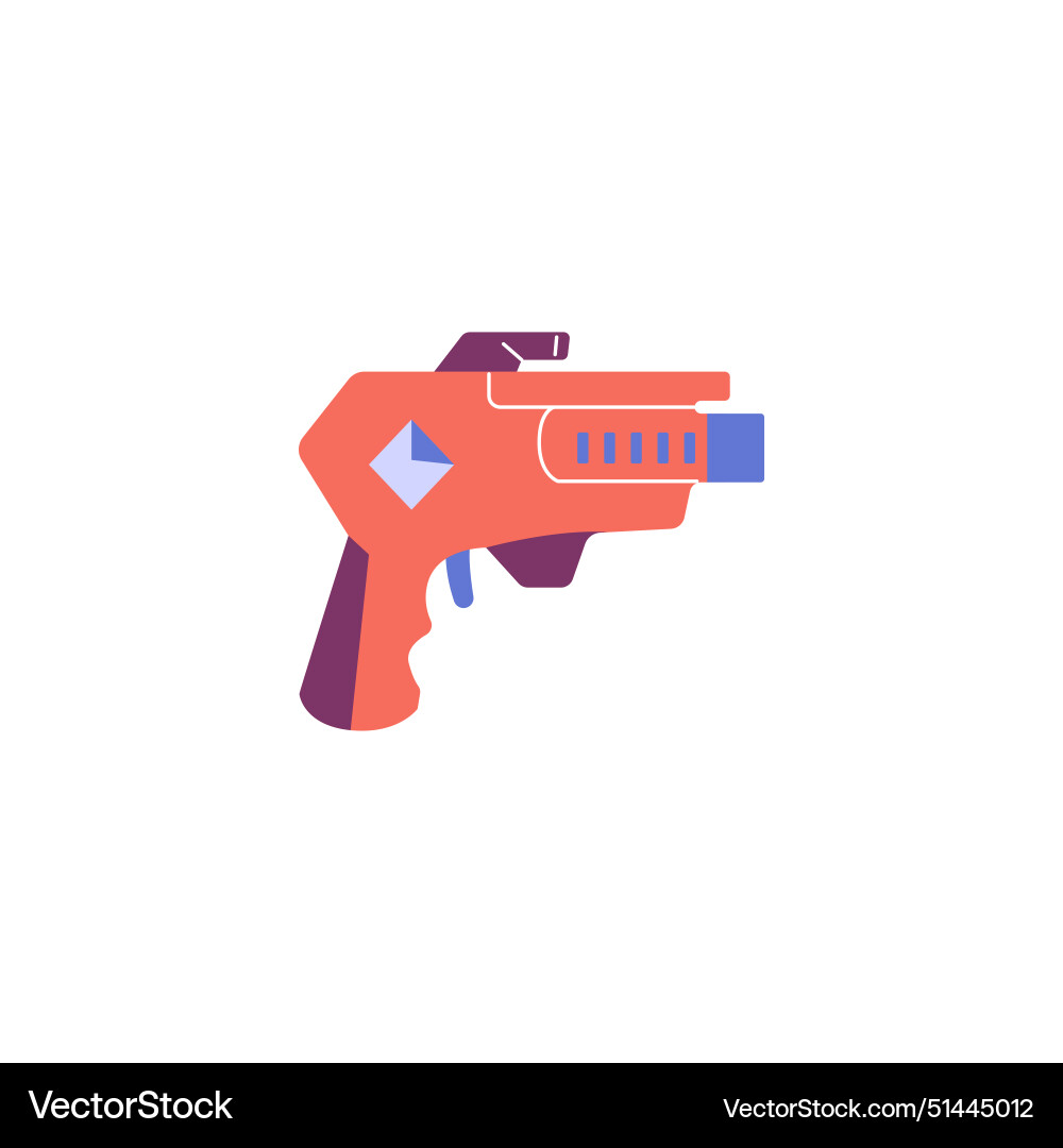 Laser tag blaster game Royalty Free Vector Image