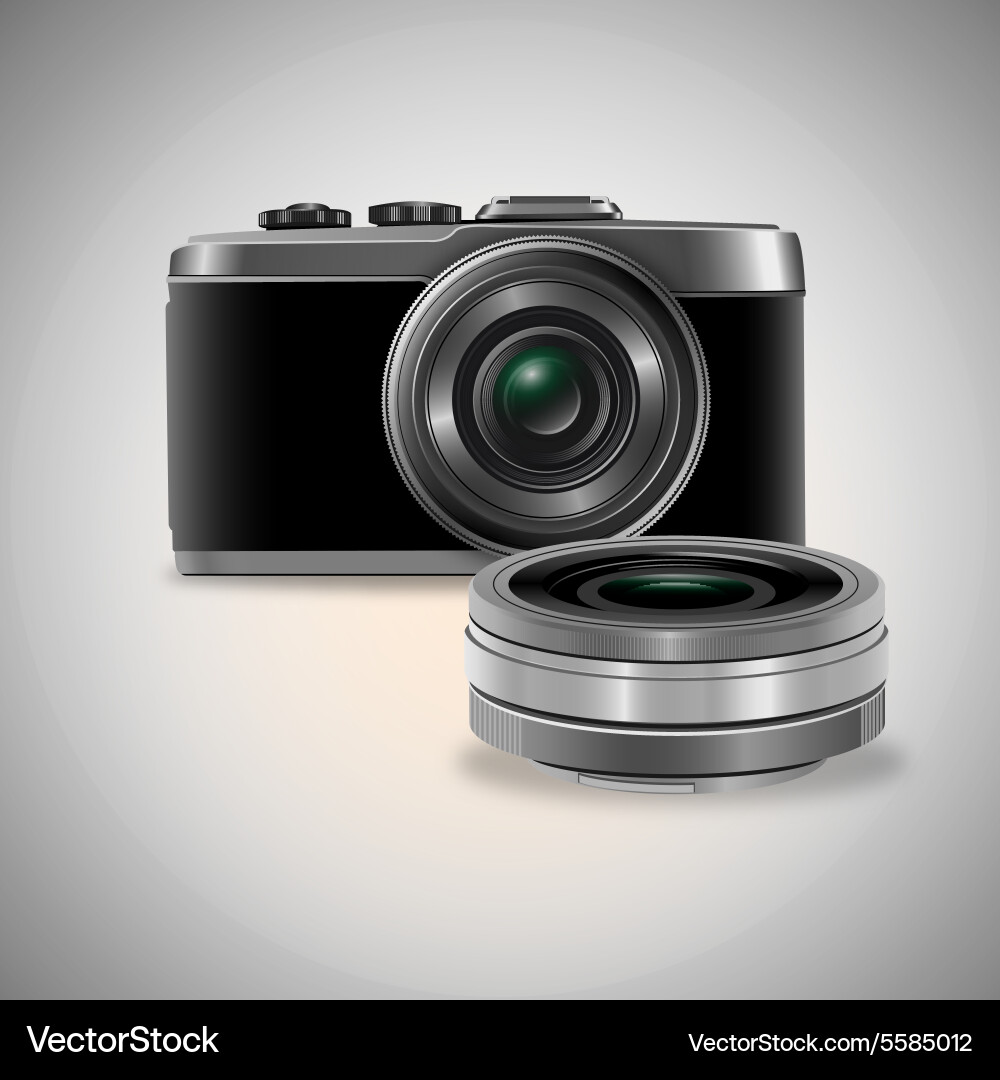Lens preview Royalty Free Vector Image - VectorStock