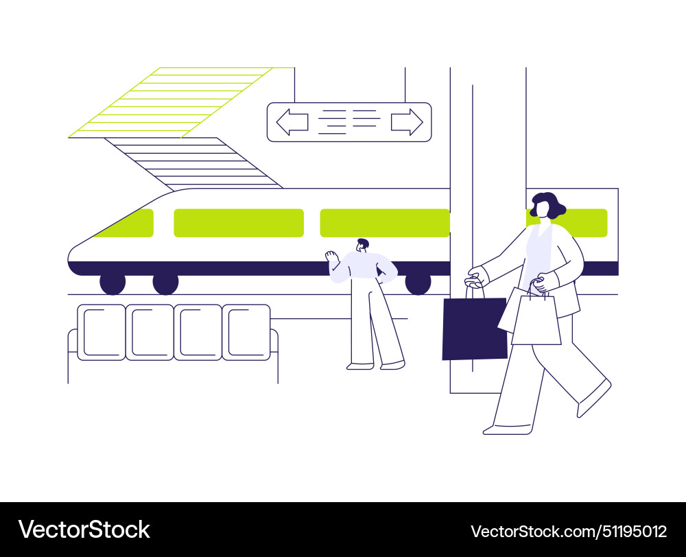Metro abstract concept Royalty Free Vector Image