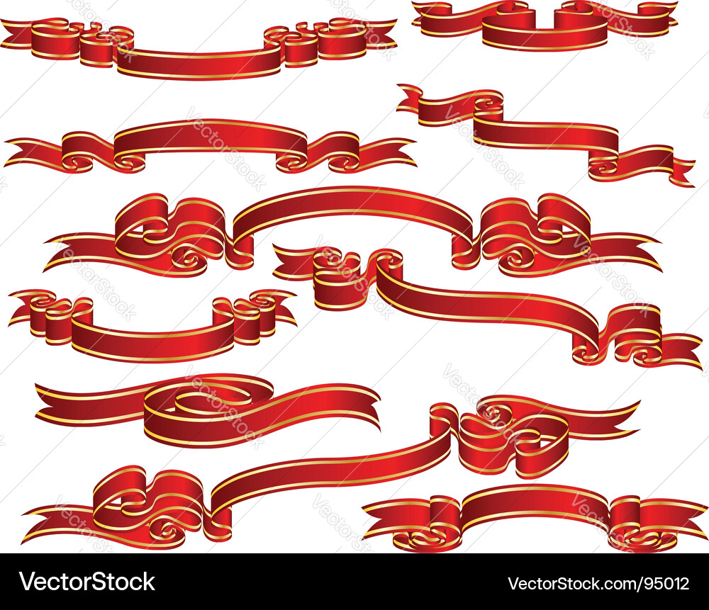 Tapes set Royalty Free Vector Image - VectorStock