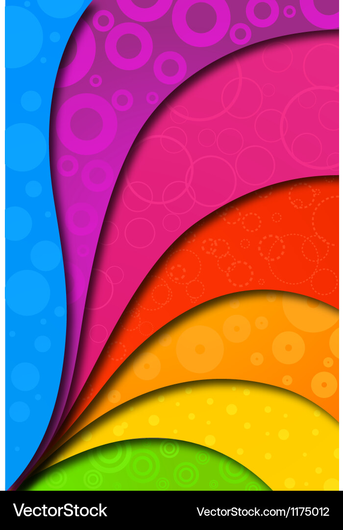 Vibrant Rainbow Color Blocks Background Royalty Free Vector