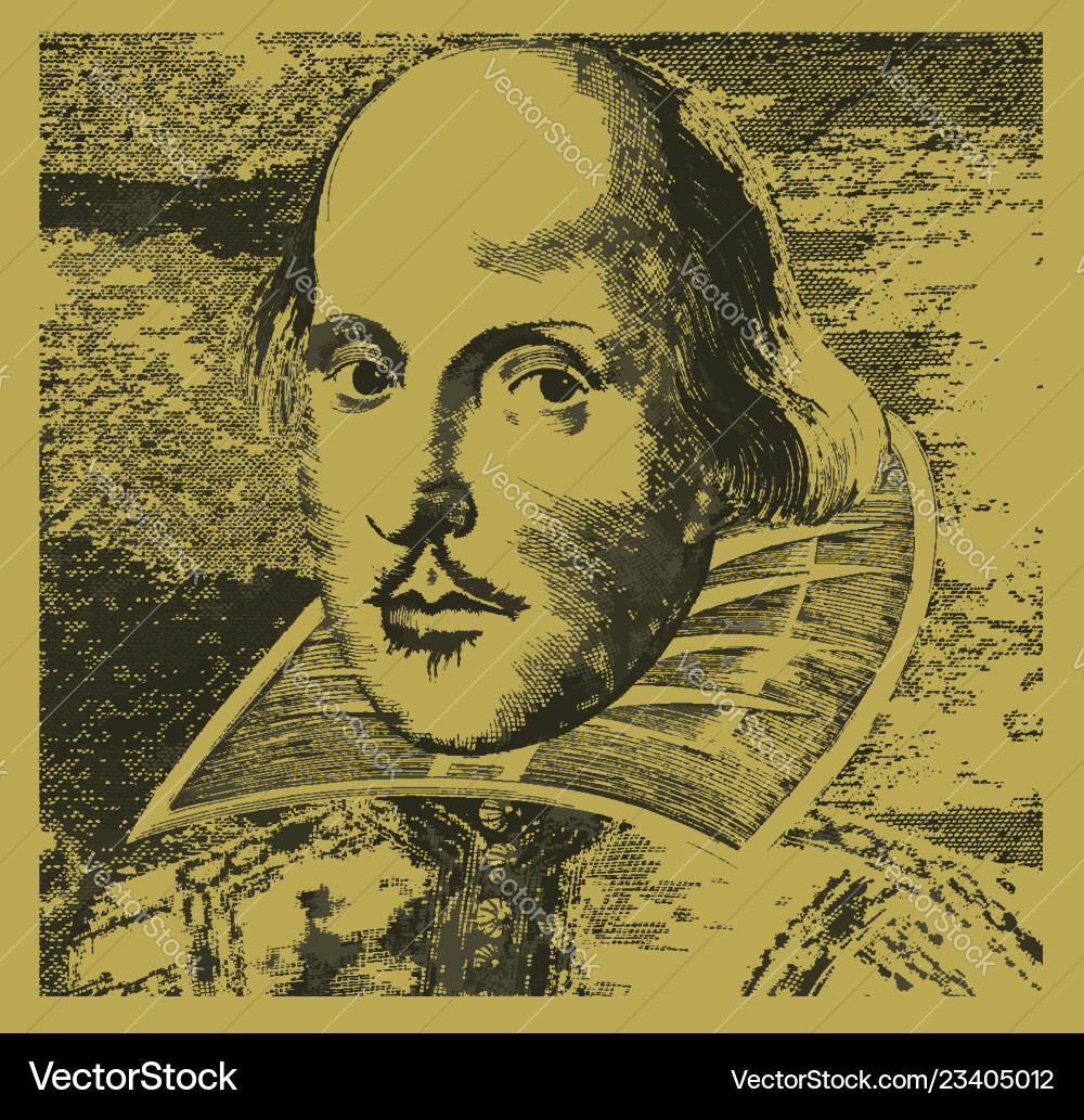 William shakespeare Royalty Free Vector Image - VectorStock