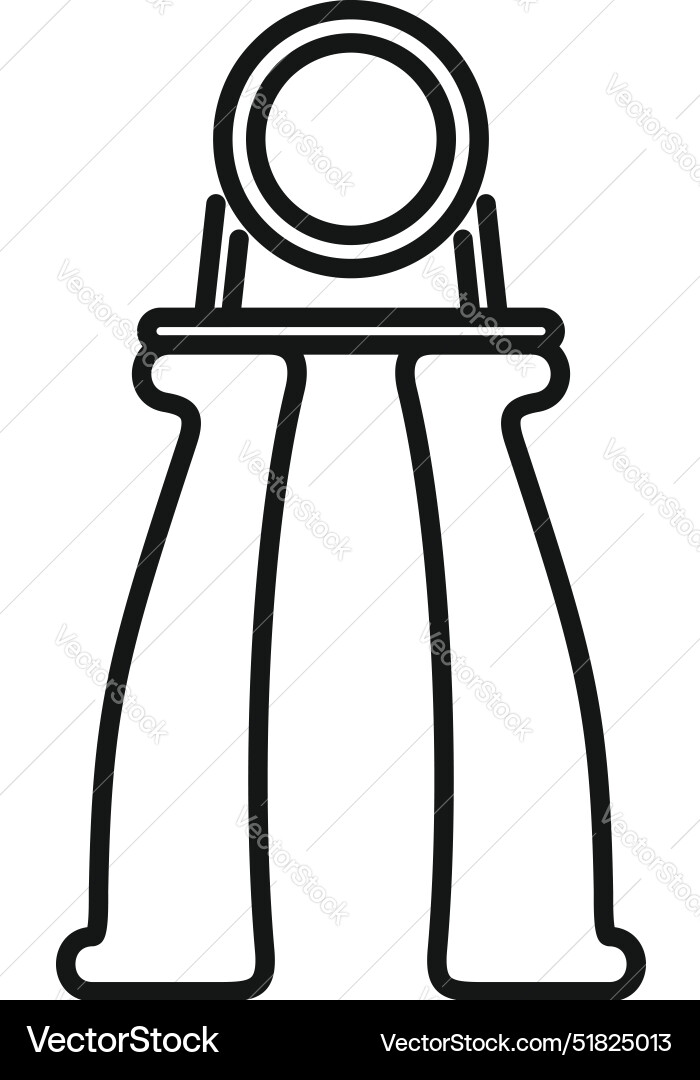 Hand grip exerciser for arm strengthening and Vector Image