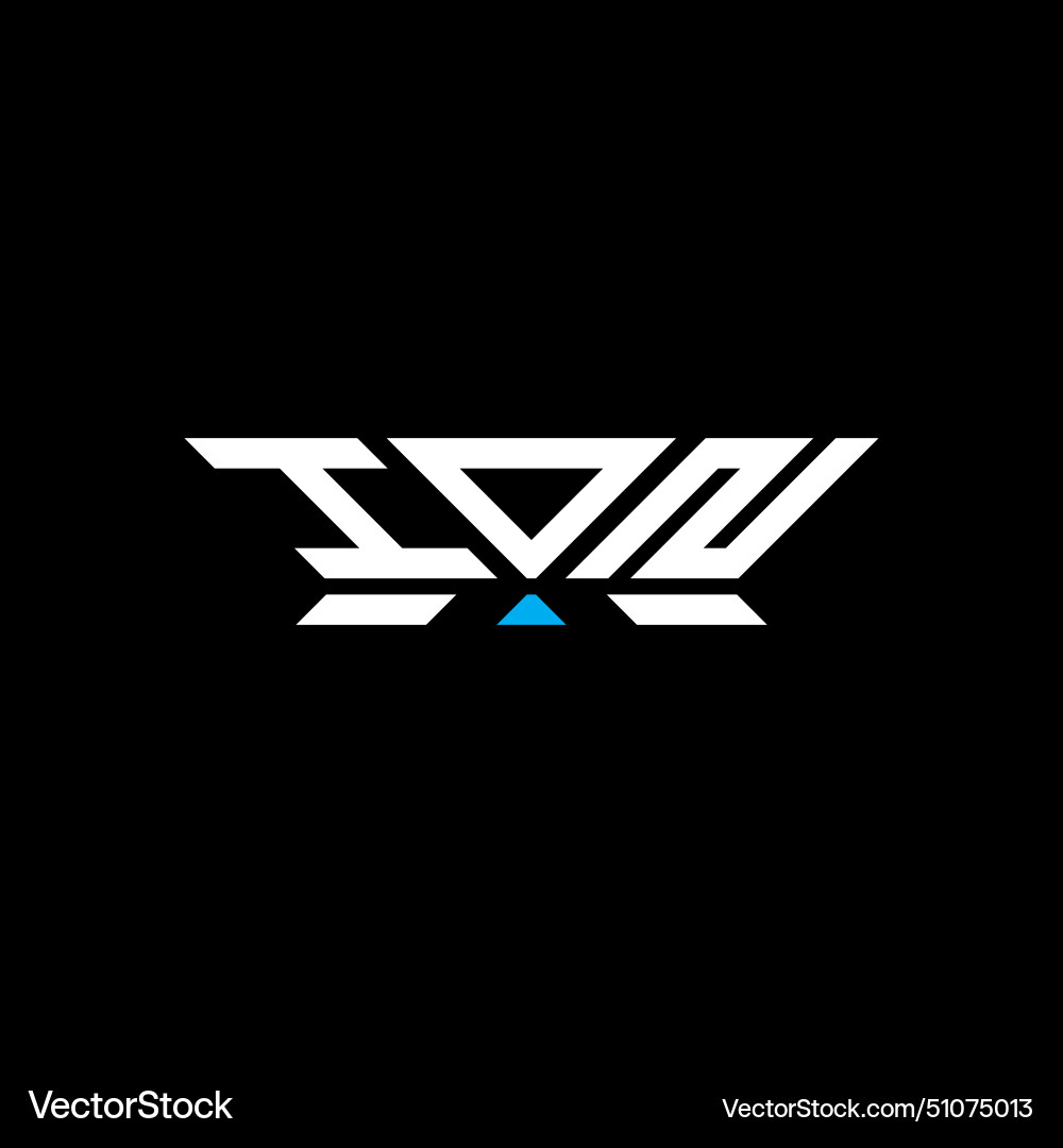 Ion letter logo design simple and modern Vector Image