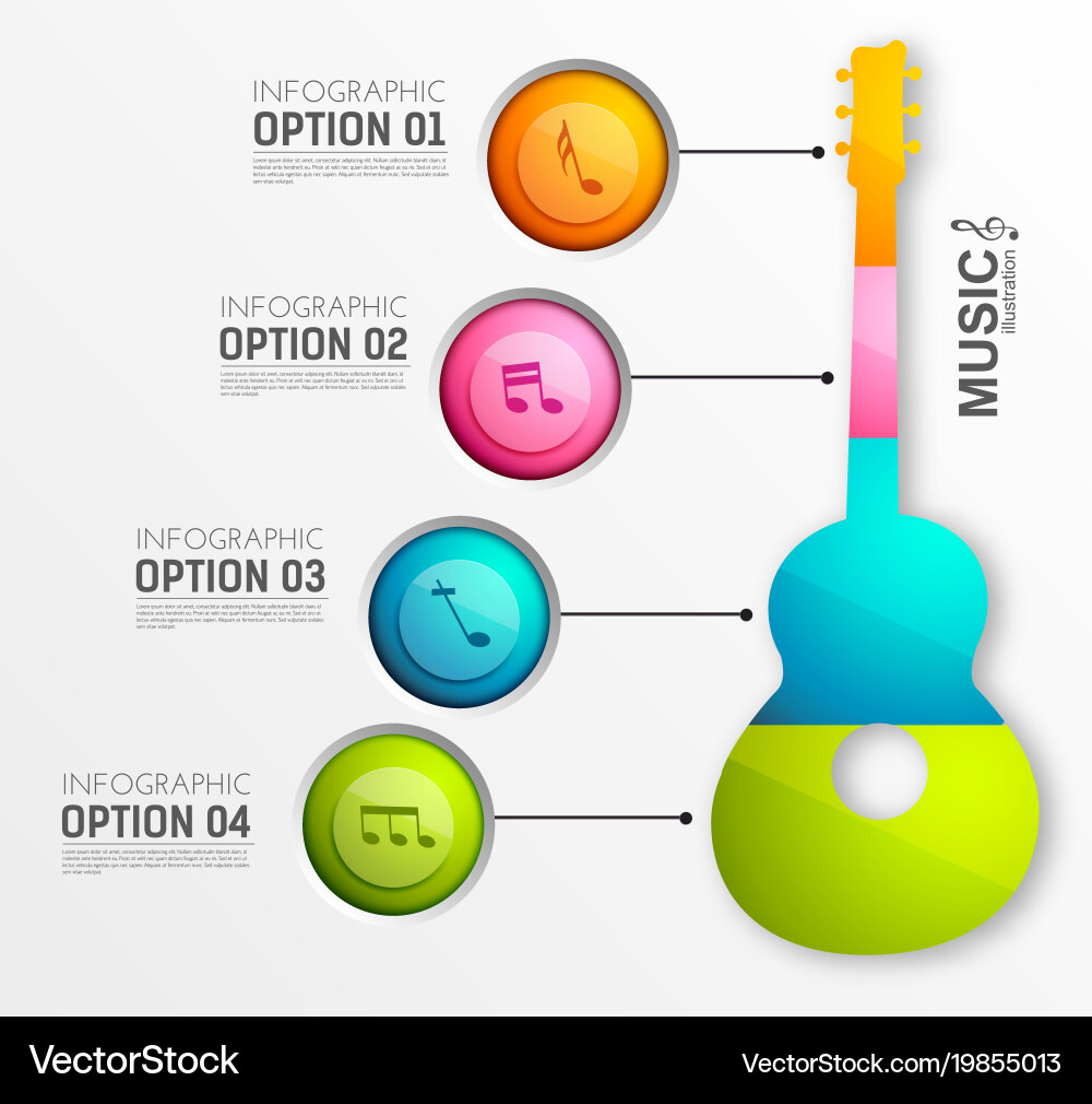 Infographic Template Music Infographic Design Template. Music Concept
