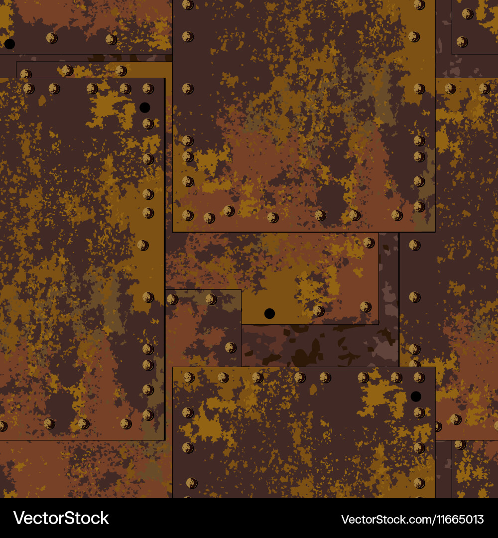 Rusty Metal Plate Texture Royalty Free Vector Image