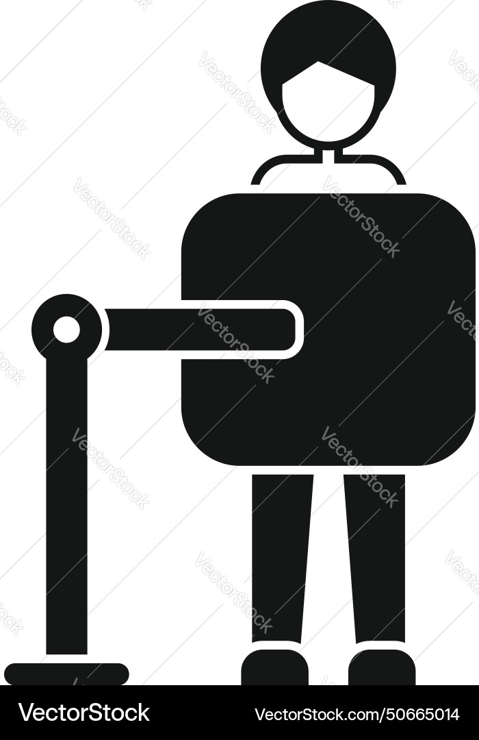Man examination person icon simple Royalty Free Vector Image