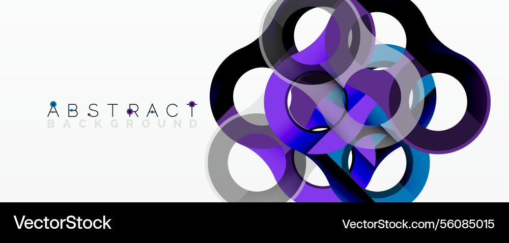 Abstract geometric pattern with interlocking Vector Image