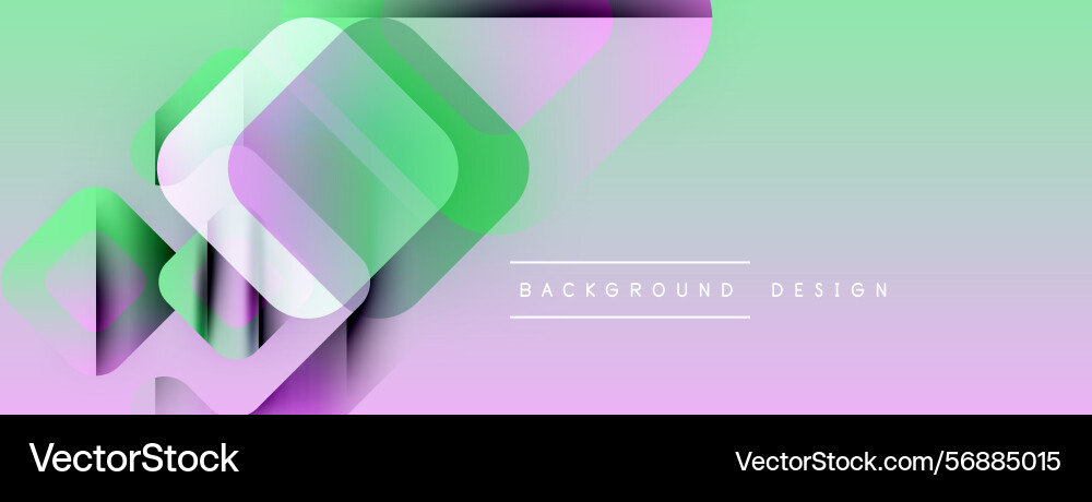 Abstract geometric shapes overlap creating Vector Image