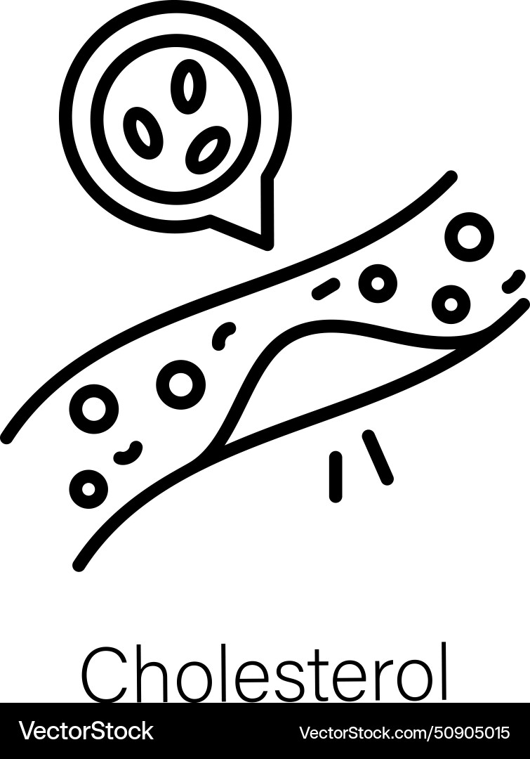 Cholesterol Royalty Free Vector Image - VectorStock
