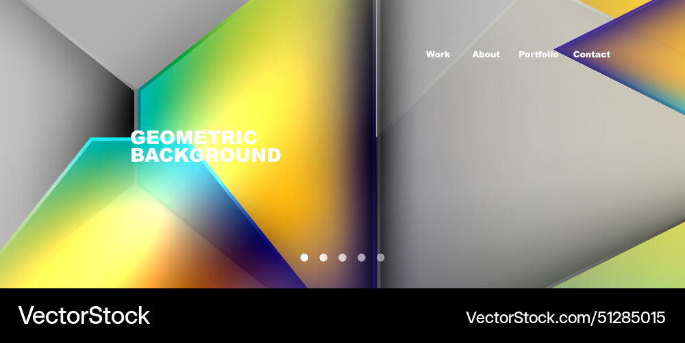 Flowing bright neon gradients geometric abstract Vector Image