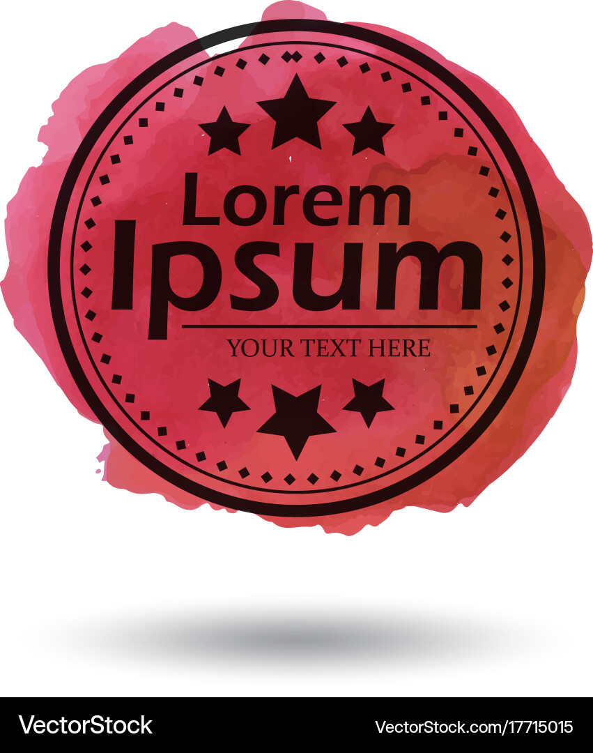 Handdrawn watercolor splatter logos Royalty Free Vector