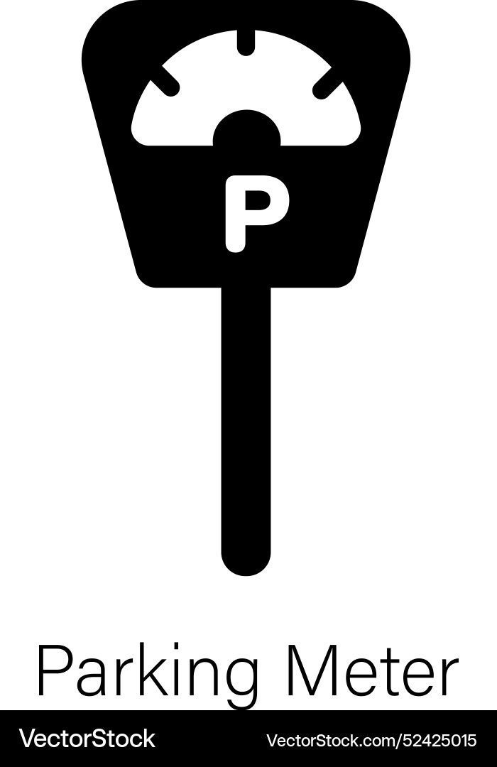 Parking meter Royalty Free Vector Image - VectorStock