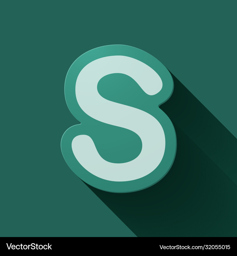 Volume icons alphabet s Royalty Free Vector Image