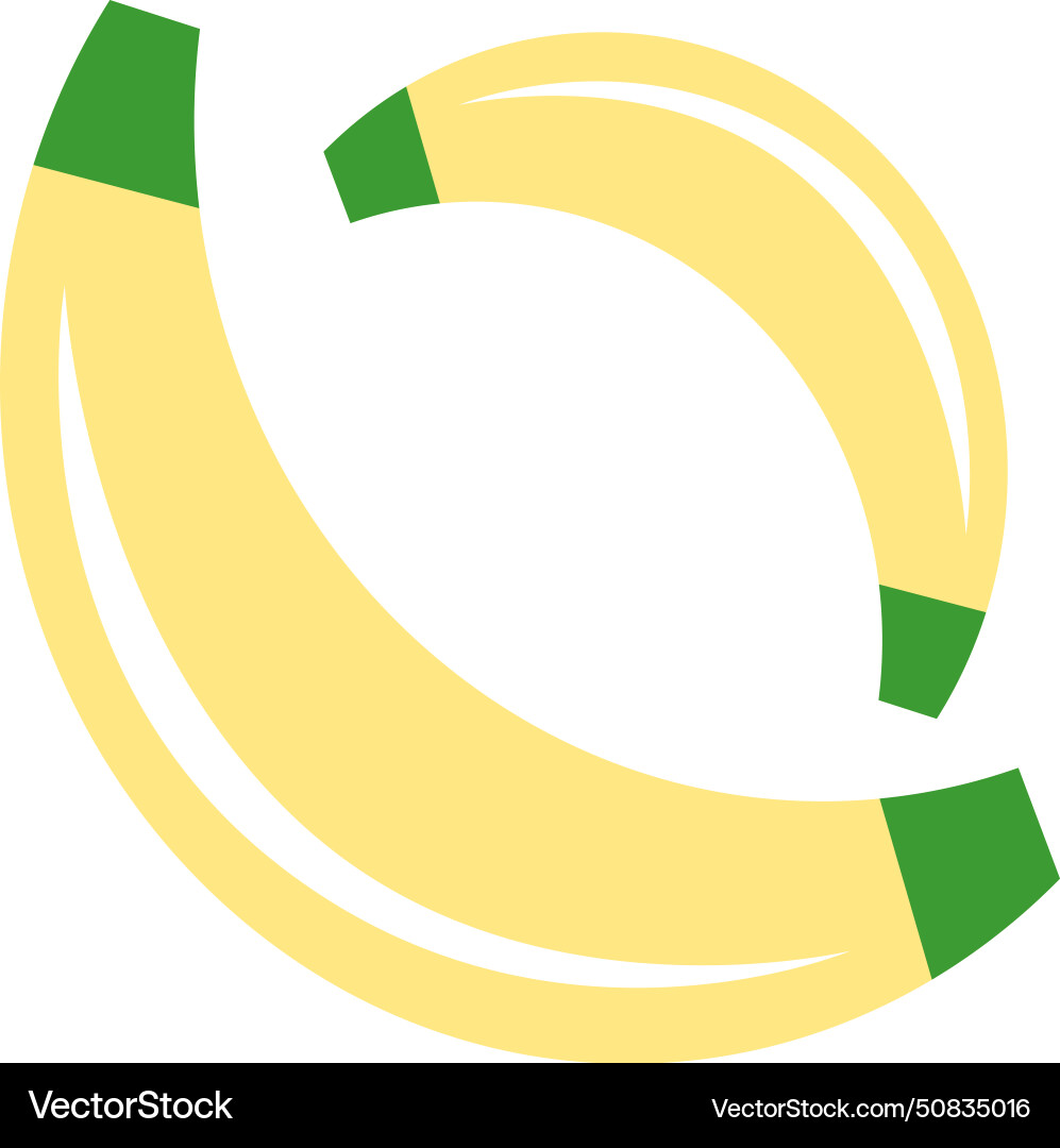 Geometric bananas bauhaus Royalty Free Vector Image