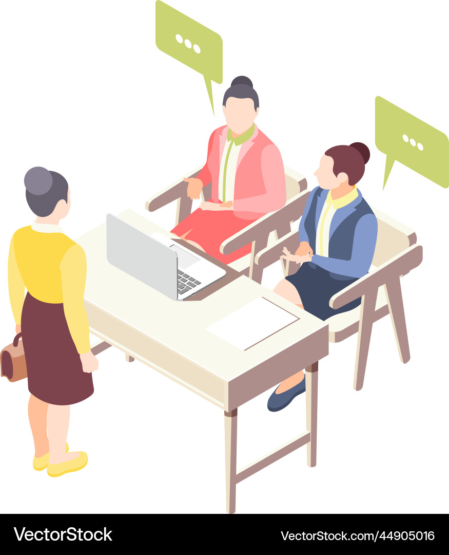 Job interview Royalty Free Vector Image - VectorStock