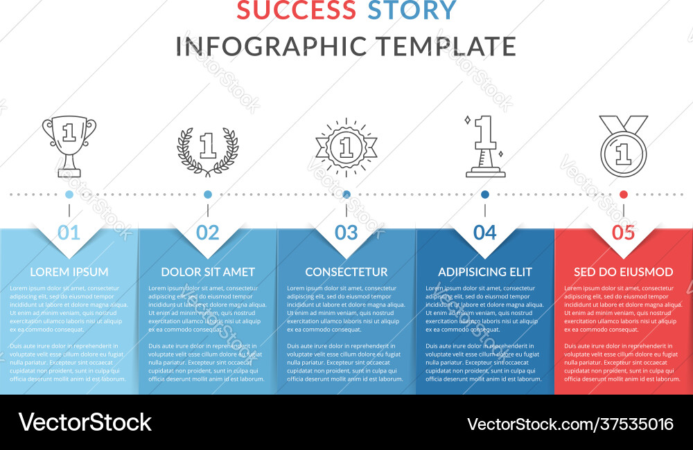 Success story Royalty Free Vector Image - VectorStock