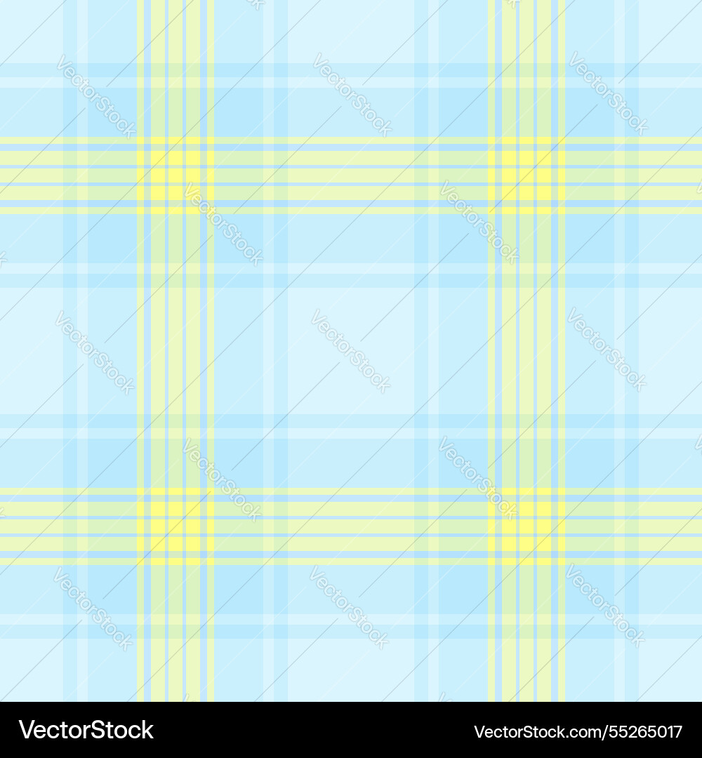 Pastel blue and yellow plaid pattern perfect Vector Image