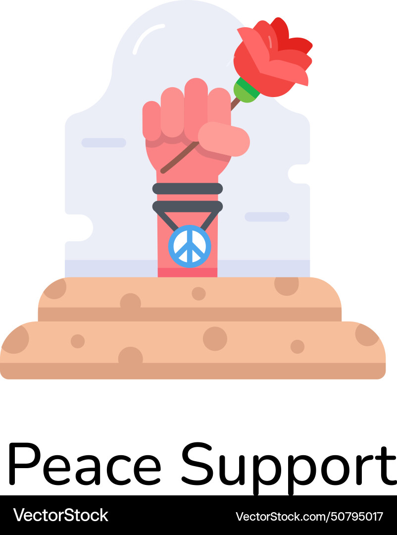Peace support Royalty Free Vector Image - VectorStock