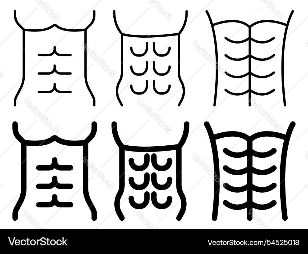 Abs icon Royalty Free Vector Image - VectorStock