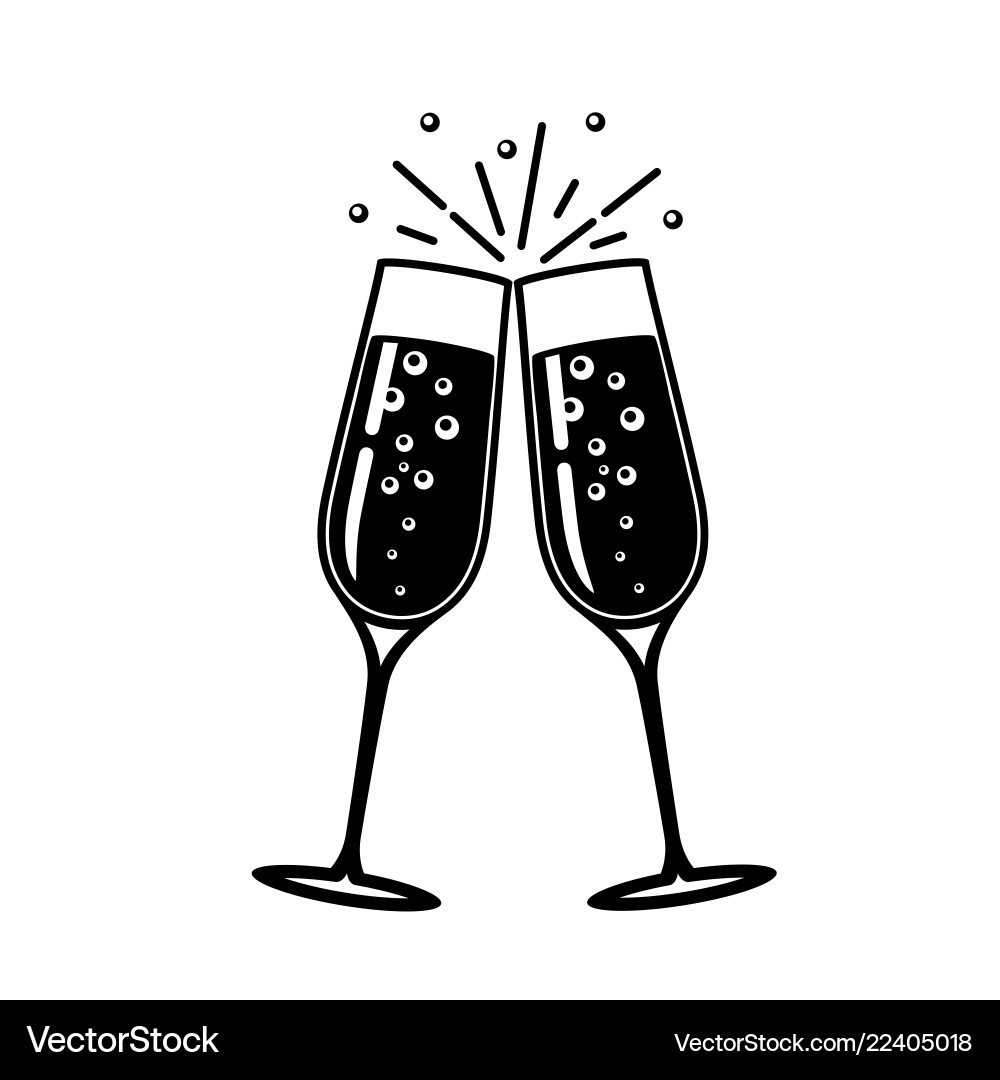 Champagne Glass Icon - Celebration Royalty Free Vector Image