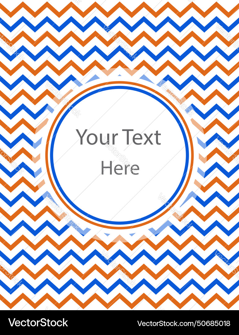 Chevron zigzag pattern letterhead template Vector Image