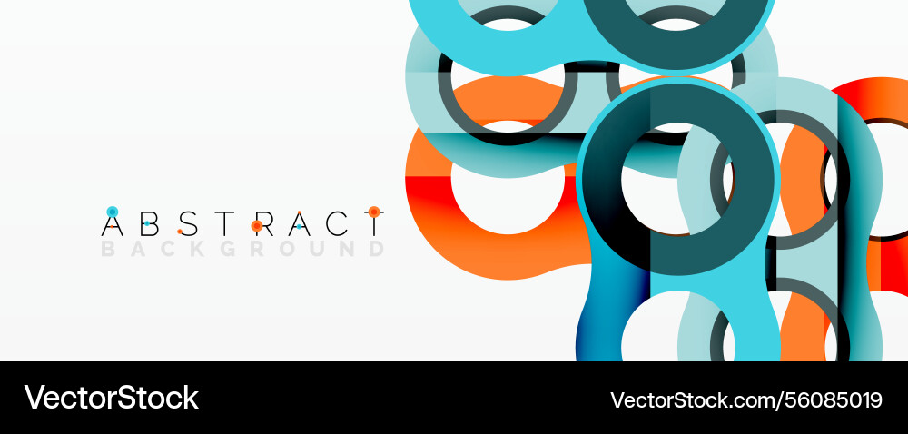 Abstract circle element composition with Vector Image