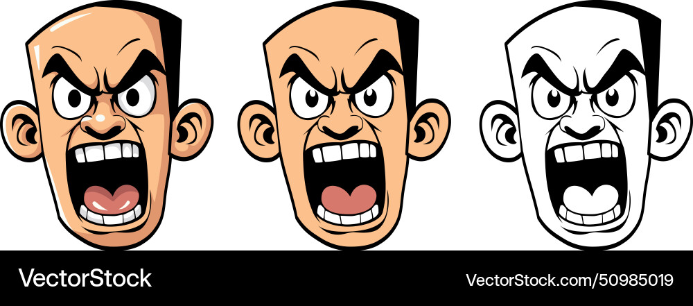 Angryman1 Royalty Free Vector Image - VectorStock