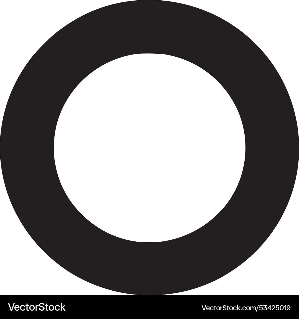 Circle - black and white Royalty Free Vector Image