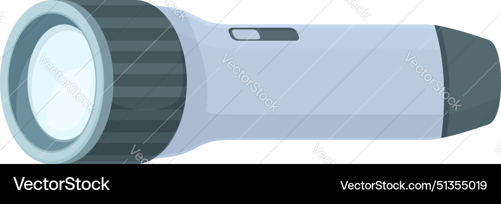 Graphic of a modern led flashlight Royalty Free Vector Image